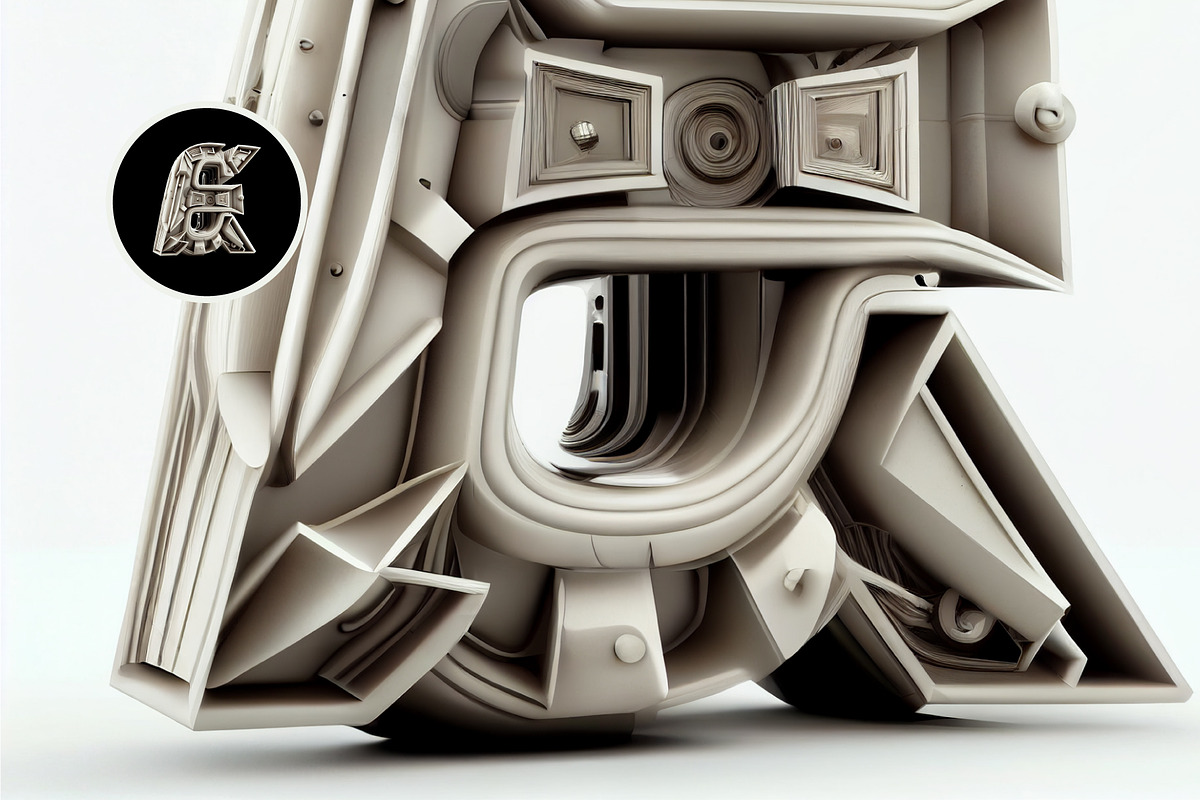 3D Headline Font, a Symbol Font by artyway