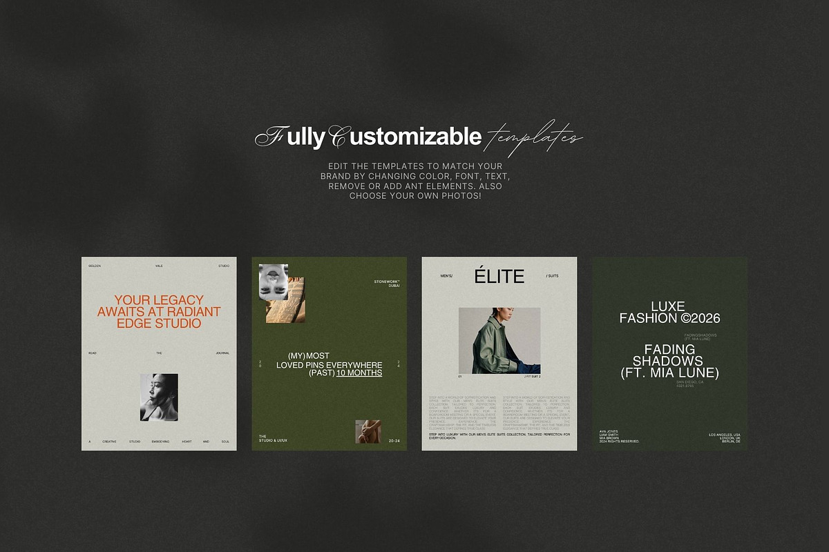 Customizable Canva Marketing Posts