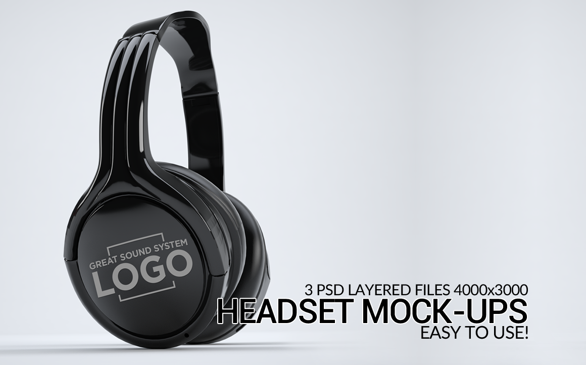 The Headset Mock-Ups, a Product Mockup by Designer Essentials