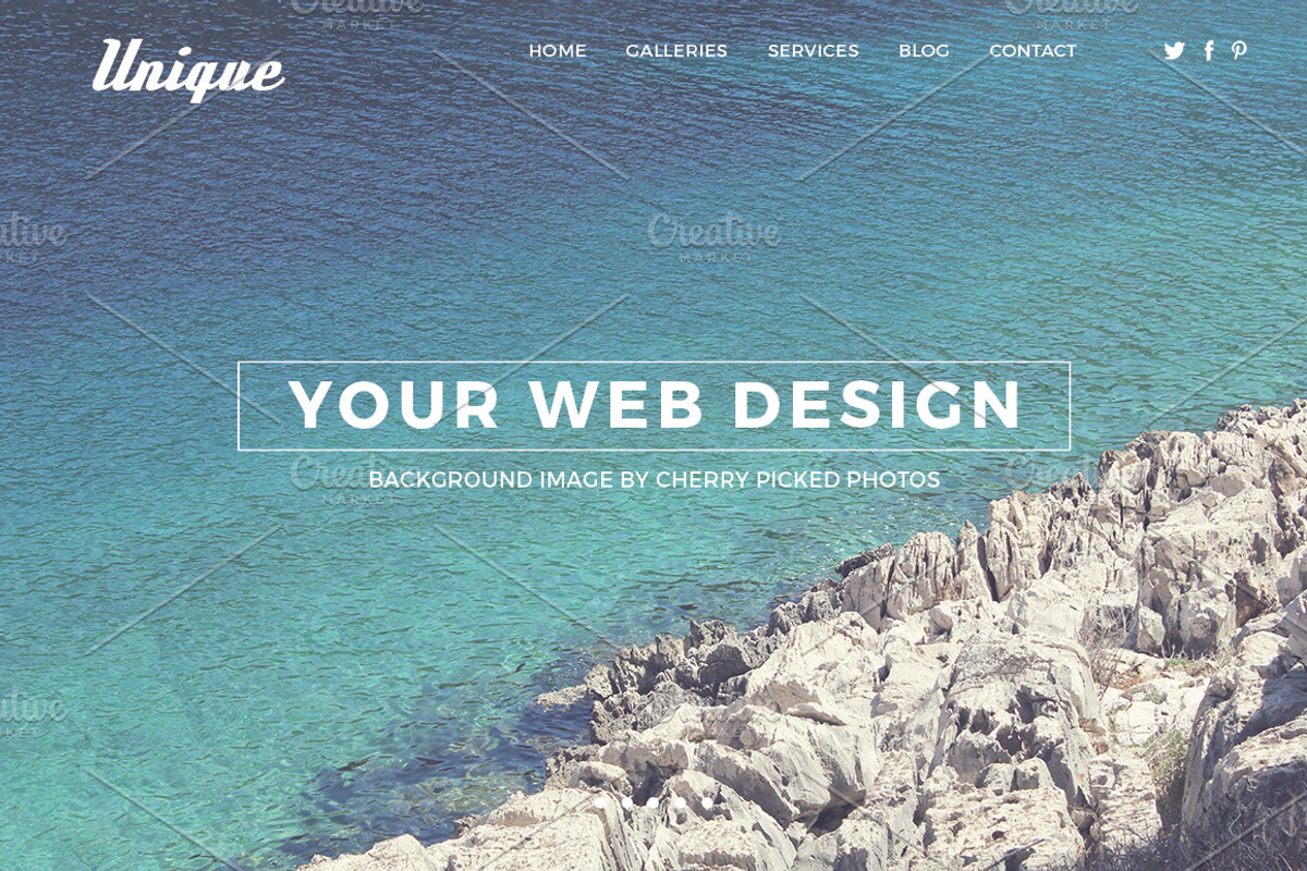 Sea, a Templates & Theme by Cherry Picked Photos