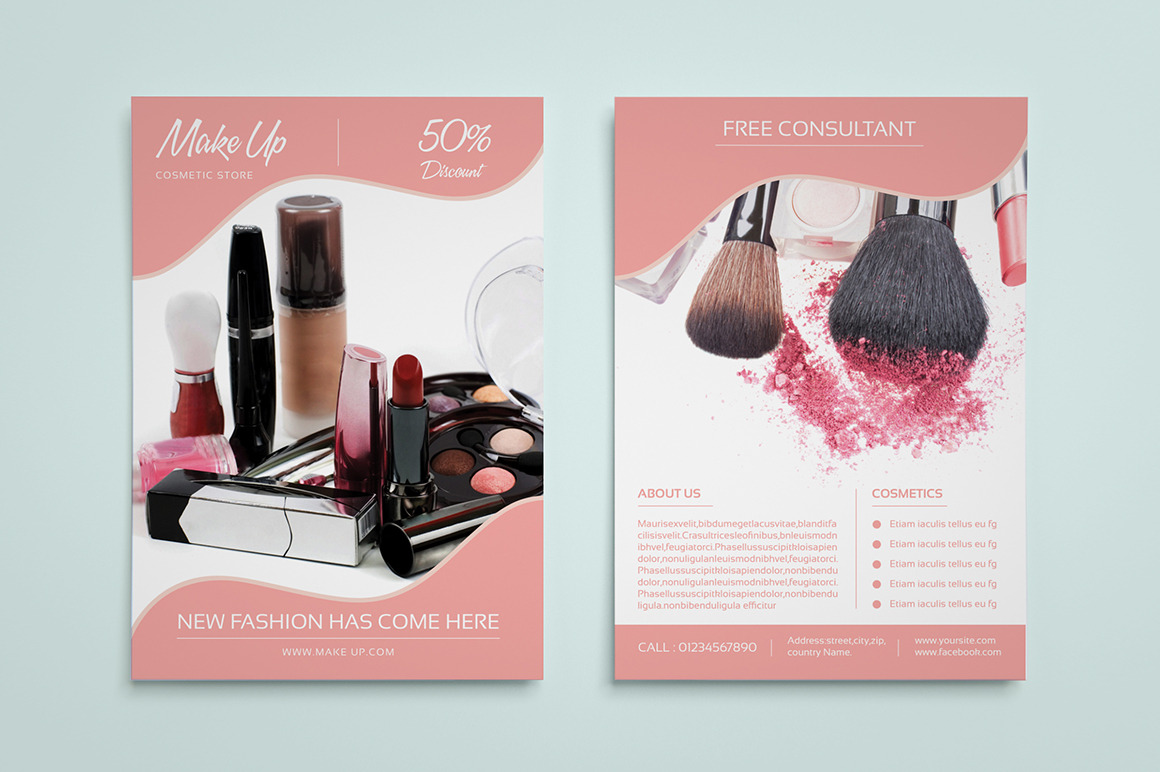 Make Up Flyer | Flyer Templates ~ Creative Market