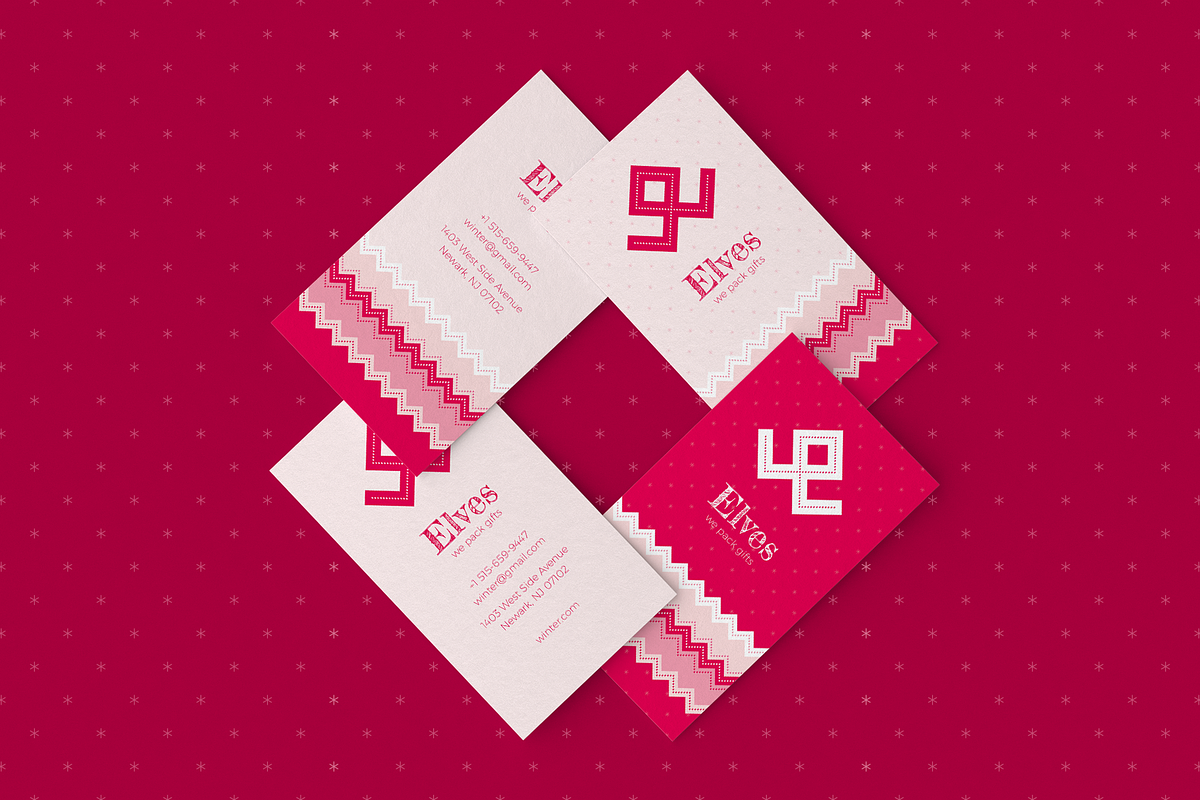Winter. Business Card Templates, a Business Card Template by le-genda