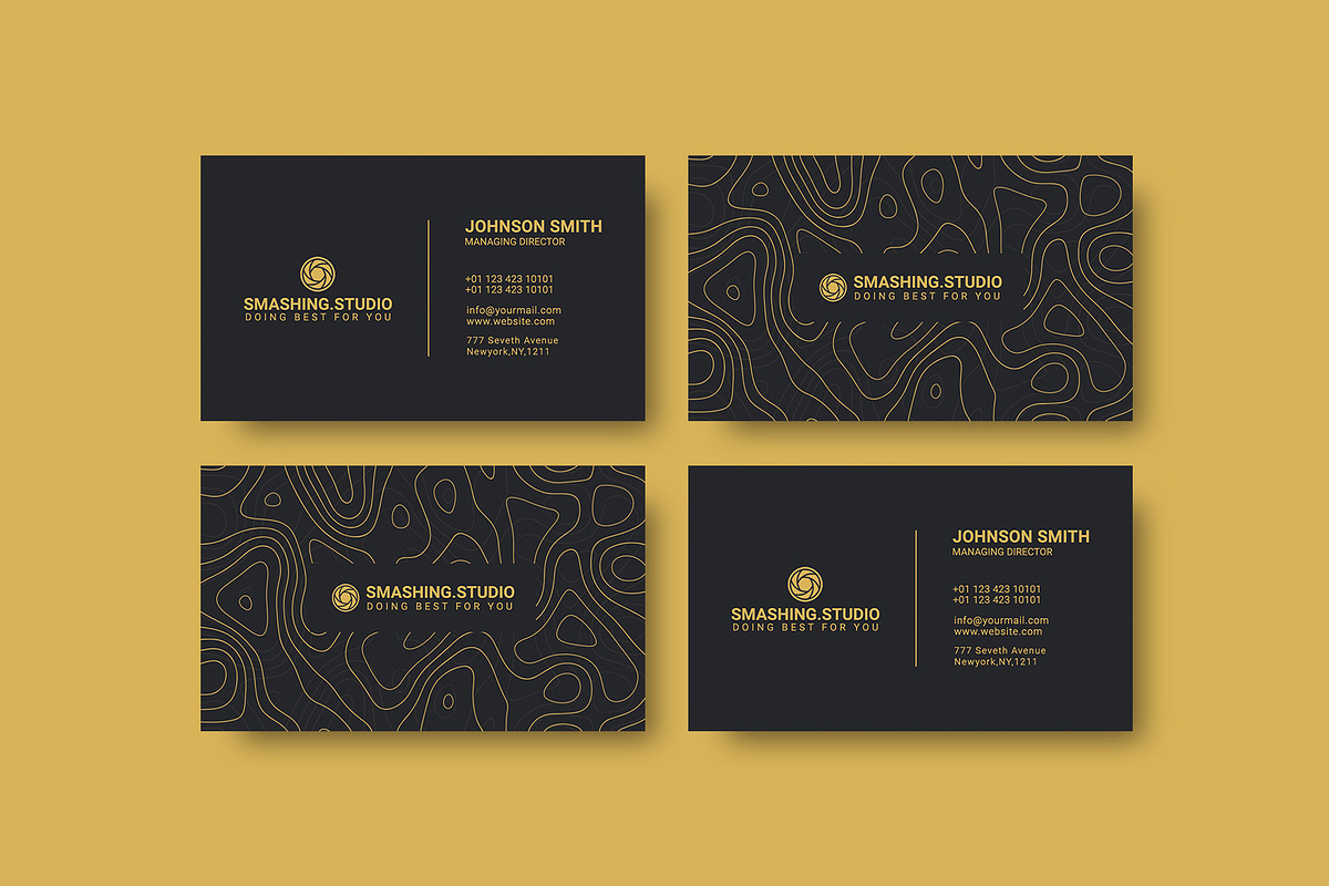 Creative Agency Business Card, a Business Card Template by Smashing_Studio