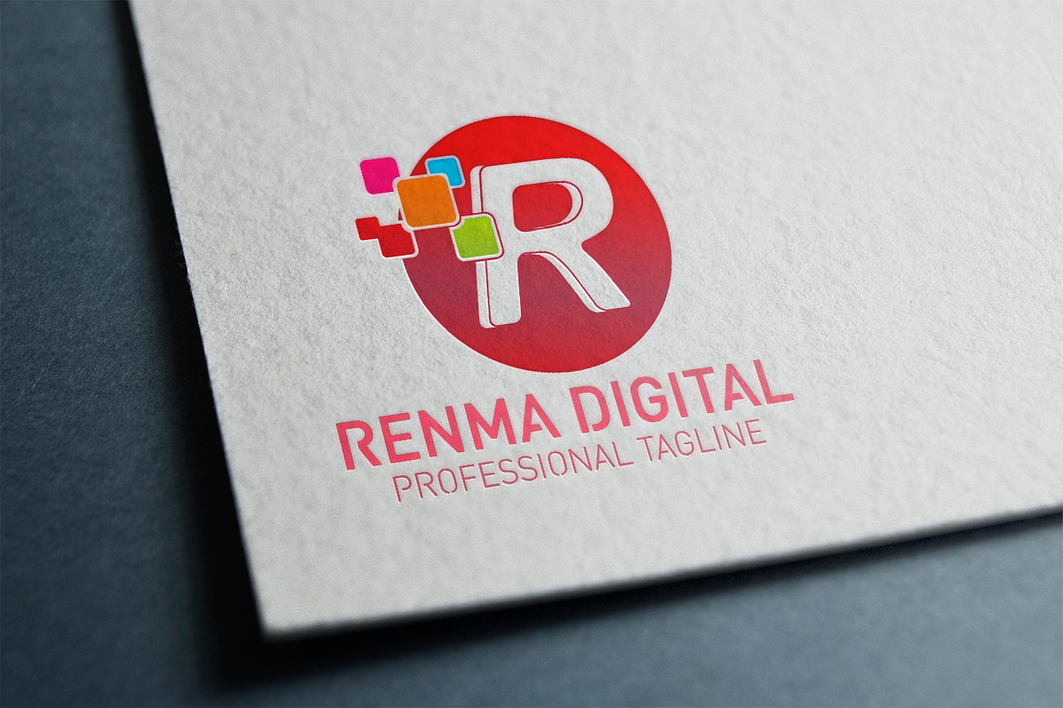 R Letter Digital Logo, a Branding & Logo Template by essegraphic
