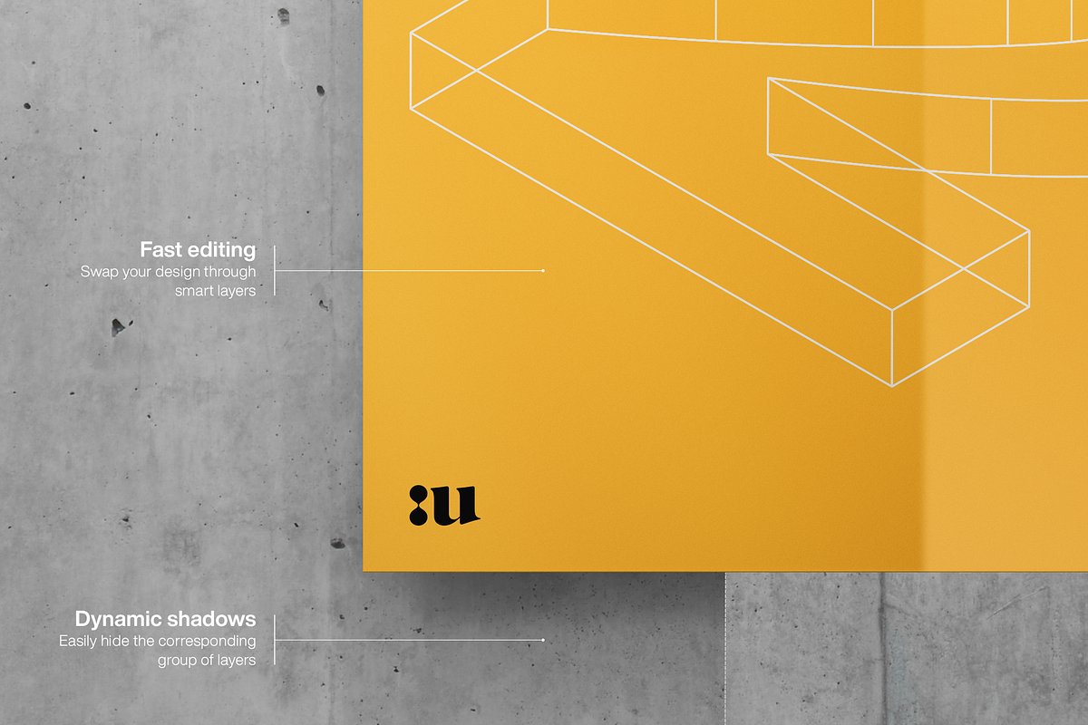 Dual Poster Mockup, a Mockup by Unio Designs