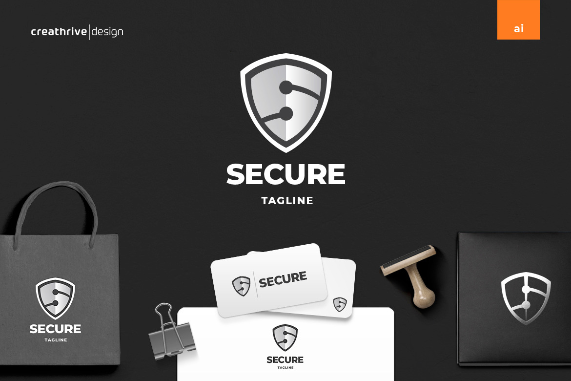 Secure Logo, a Branding & Logo Template by Creathrive Design