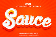 Sauce PSD 3d Editable Text Effect, a Layer Style Add-On by TrueVector