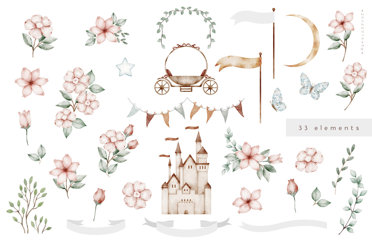 WONDERLAND graphic set, an Animal Illustration by erasovas