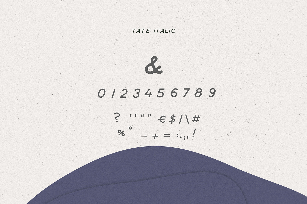 Tate Font, a Font by Nomad Visuals