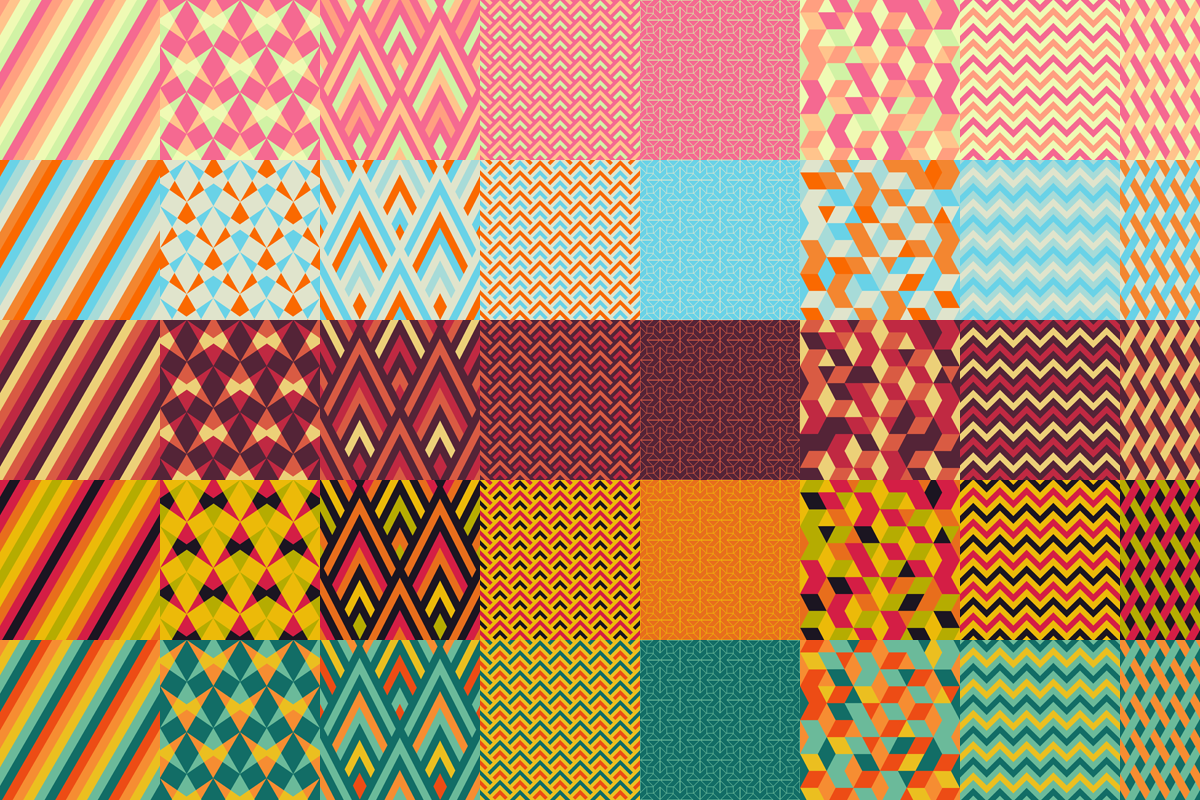 45 Geometric Patterns, a Pattern Graphic by Theme Trunk