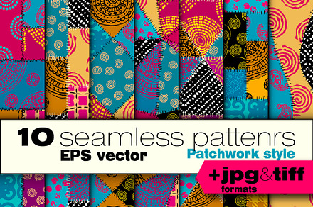 8 Seamless Knitted Sweater Pattern | Graphic Patterns ~ Creative Market