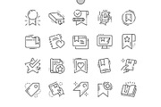 Bookmarks & Tags Line Icons, a Solid Icon by Palau