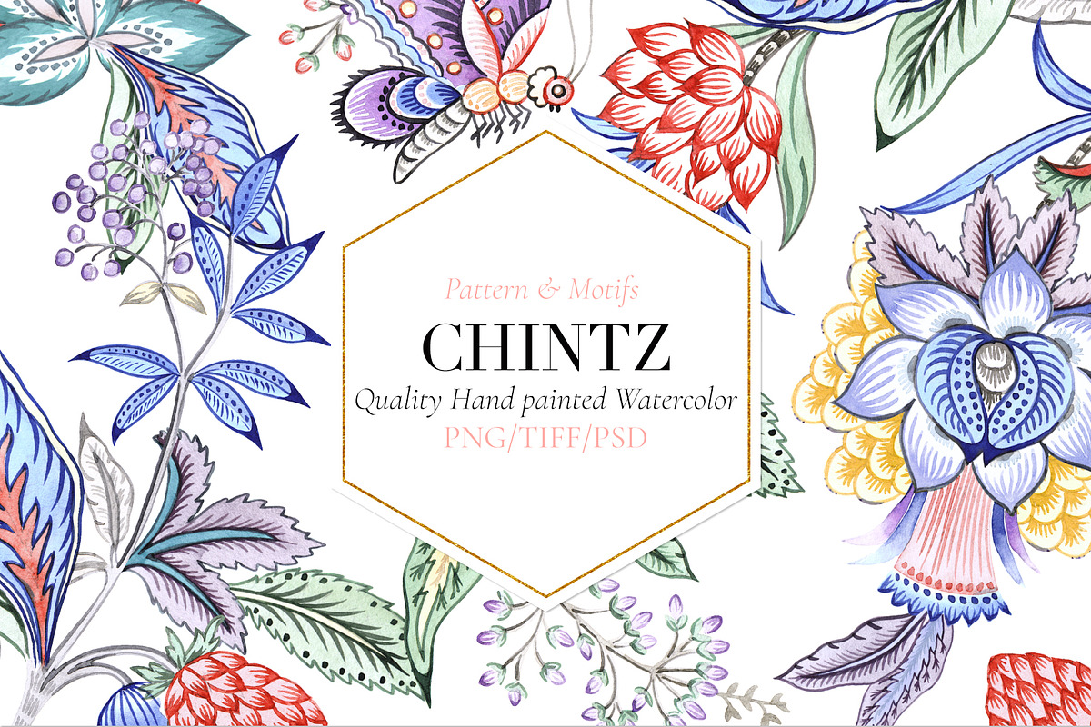 Hand Painted Chintz Patterns & Motifs!
