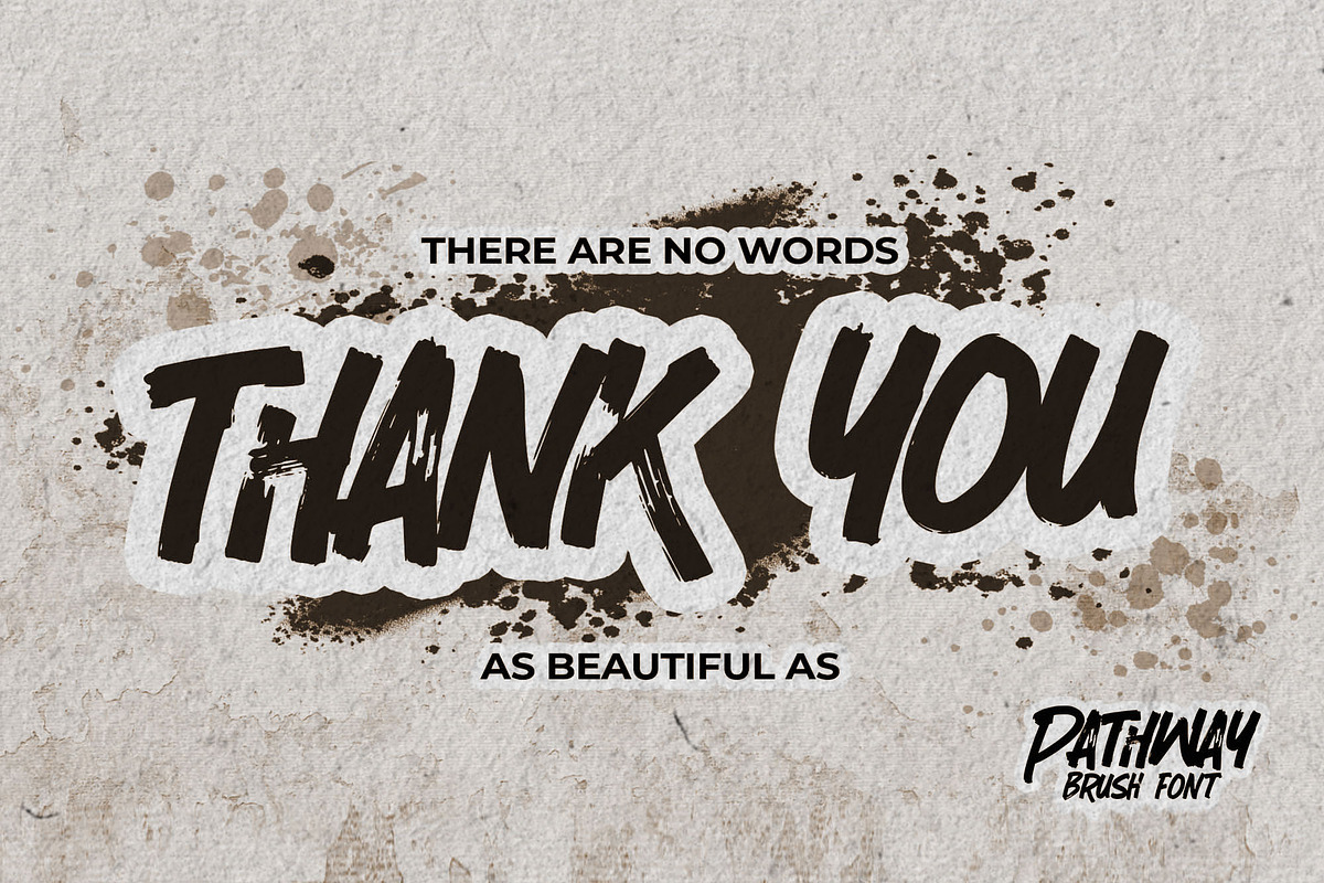 PATHWAY is a Brush Font