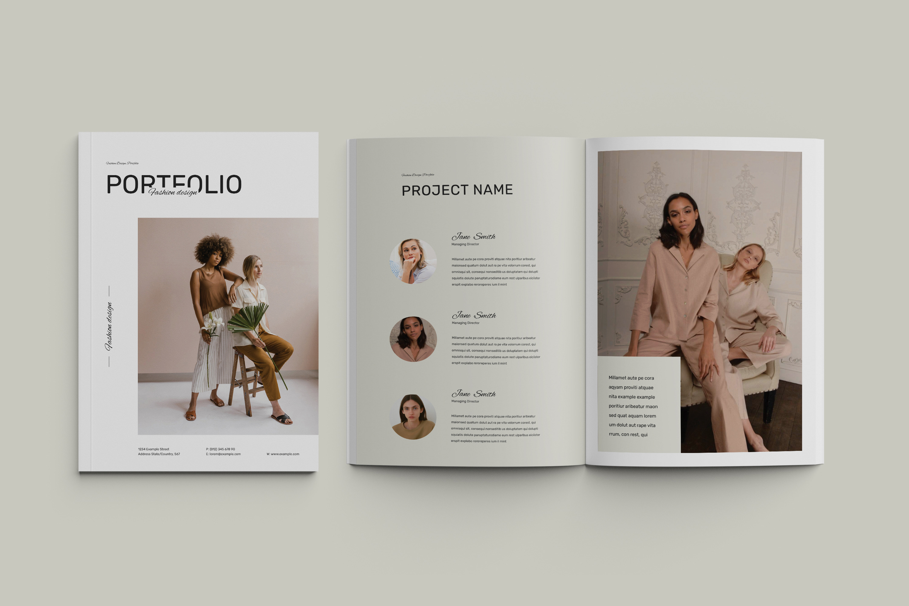 Simple Portfolio Template, a Brochure Template by UpSolution | Creative ...