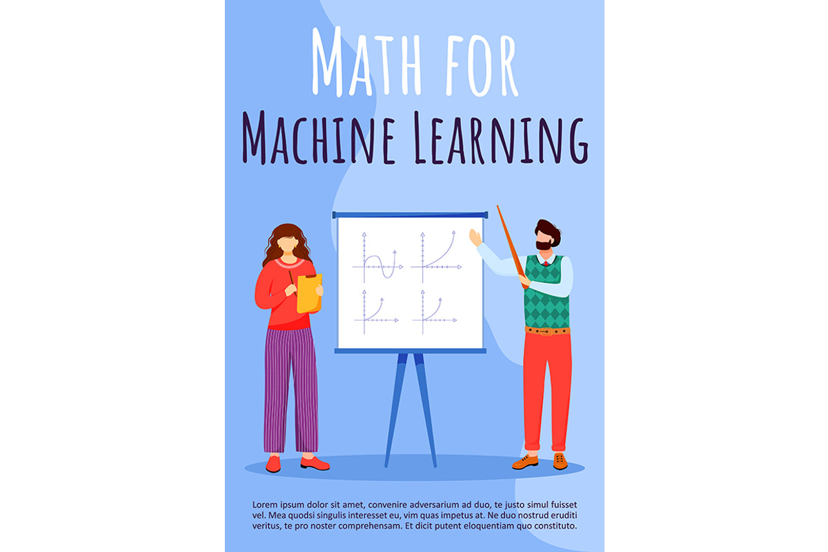 Math for machine learning poster, a Poster Template by IMG visuals ...