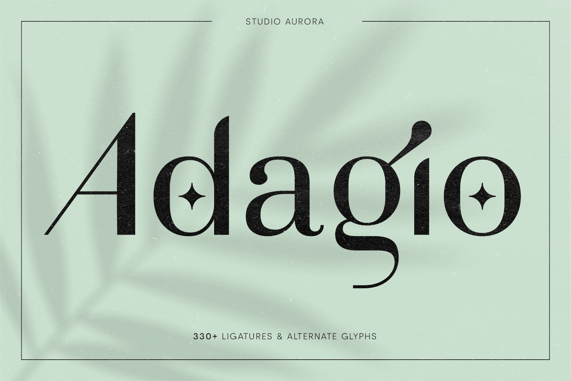 Adagio Decorative Ligature Font Duo, a Sans Serif Font by Studio Aurora