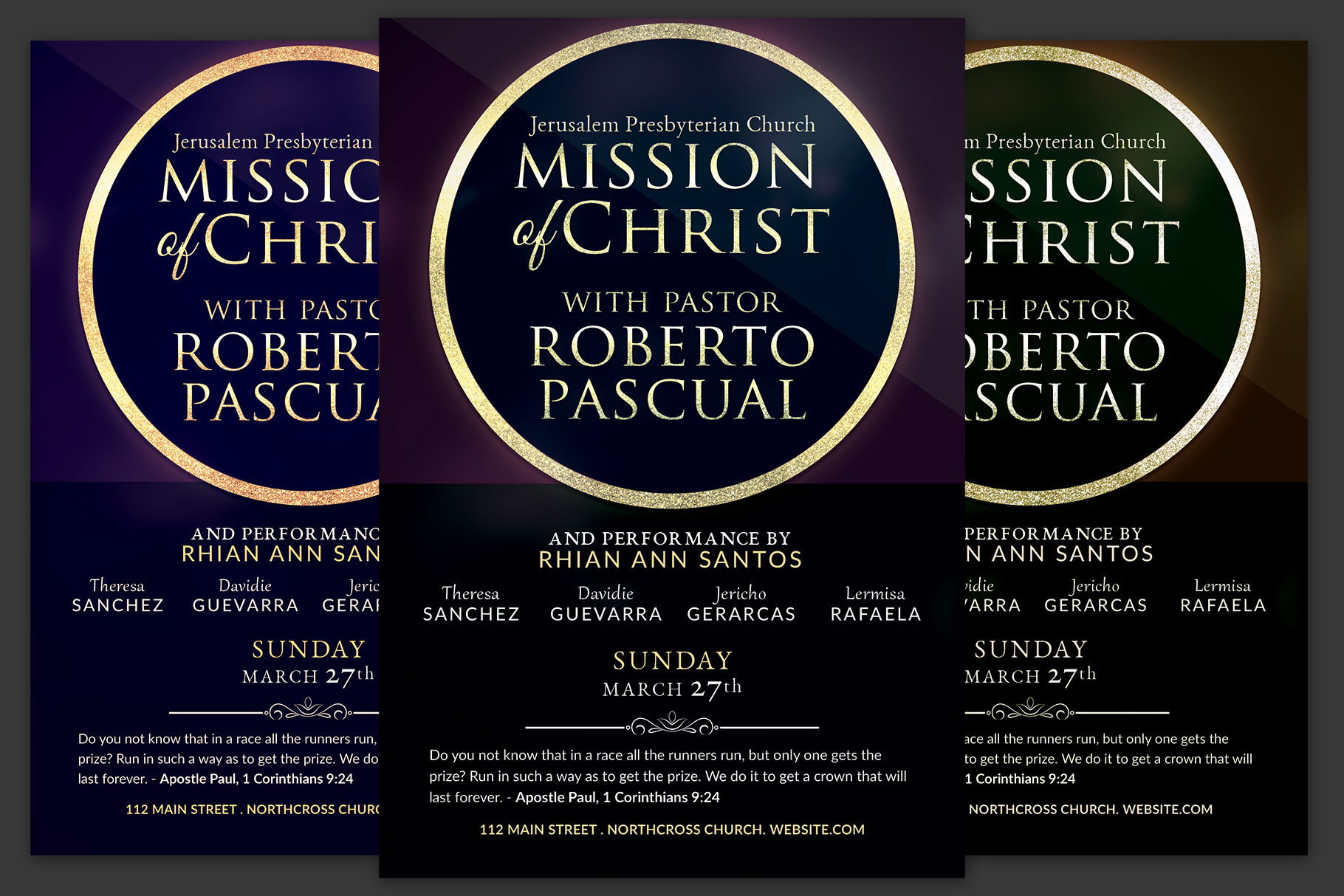 Mission of Christ Church Flyer, a Flyer Template by KiraYamato Design ...