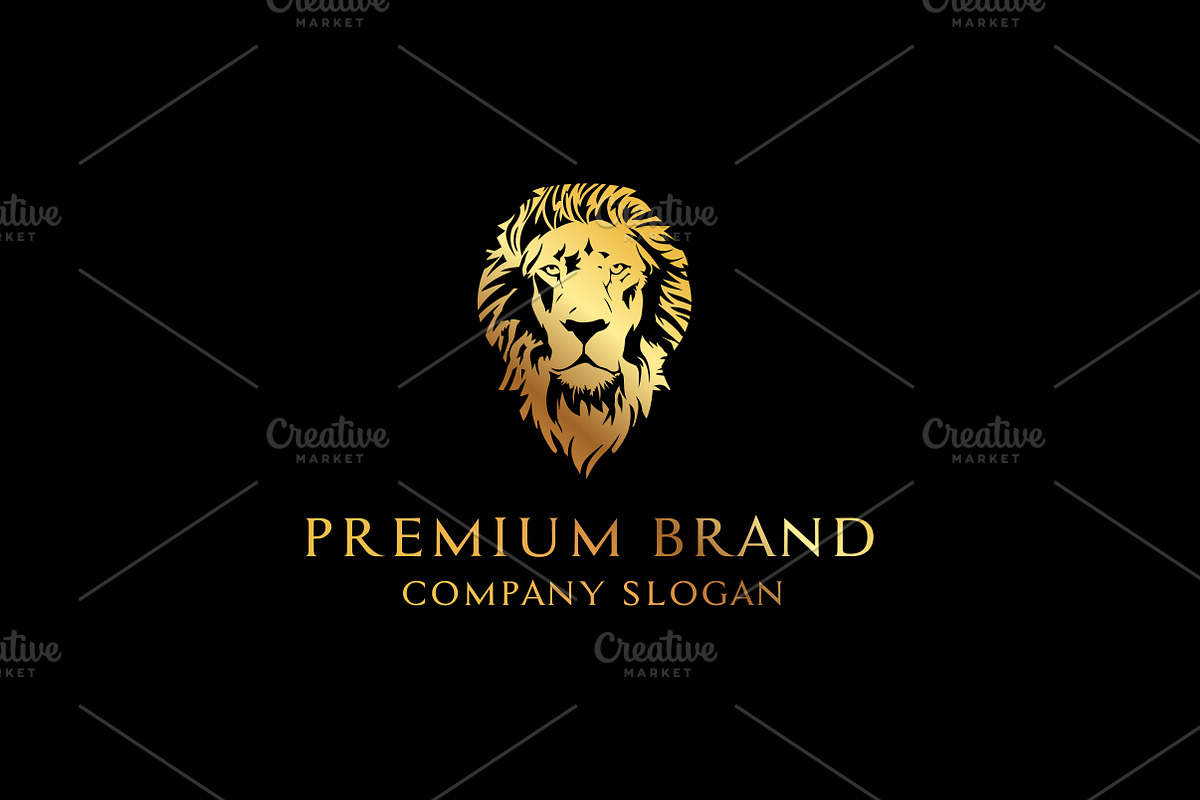 Premium Lion Logo & Mock-Up - Vector, a Branding & Logo Template by ...