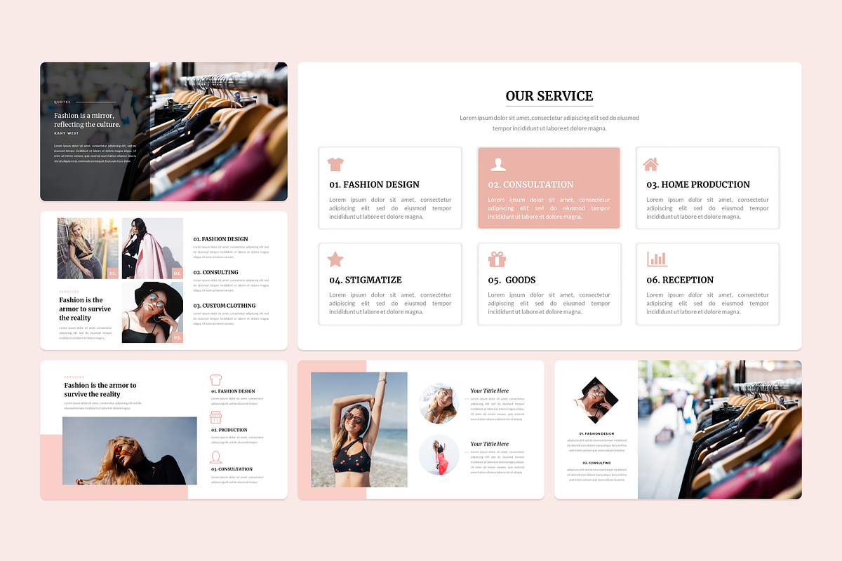 Fashion Lookbook Brand Google Slides, a Presentation Template by ...