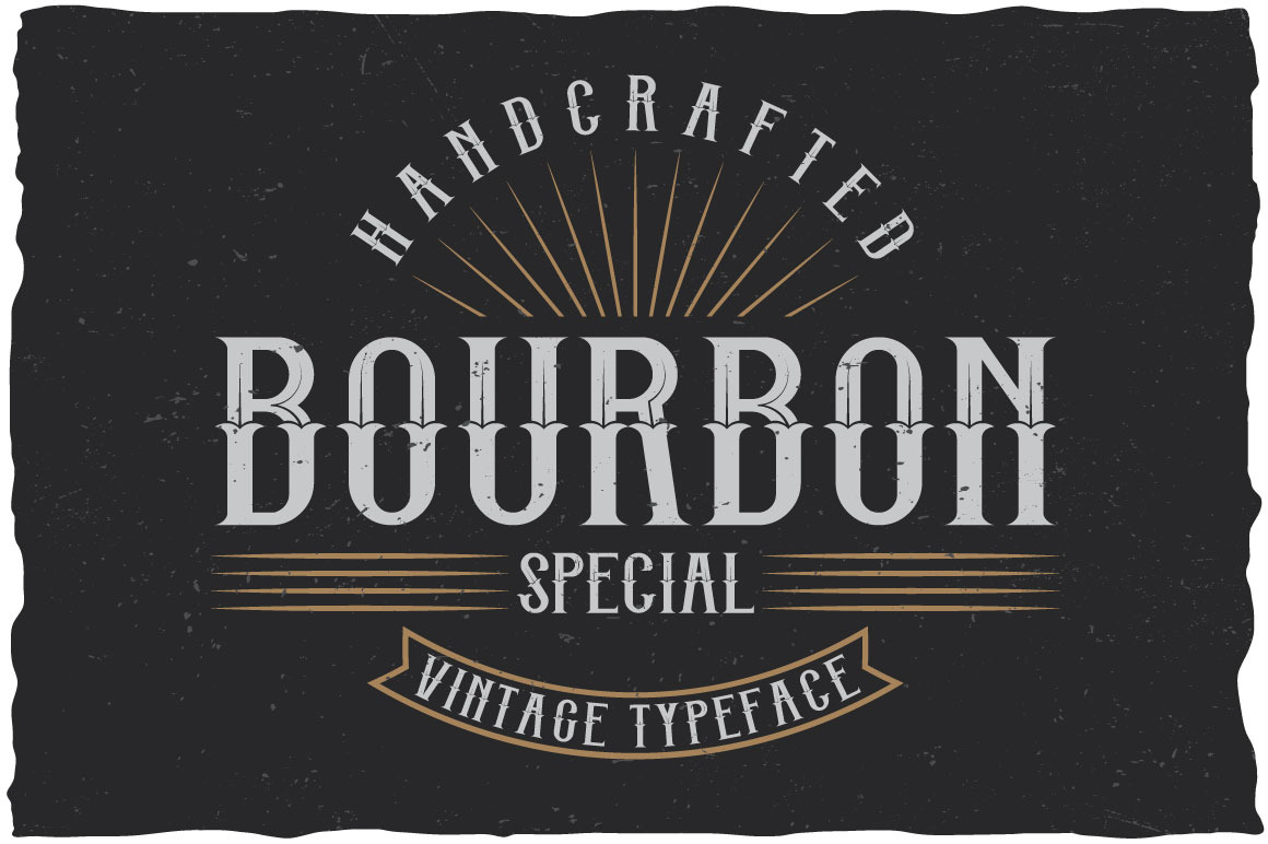 Bourbon Special Label Typeface | Symbol Fonts ~ Creative Market