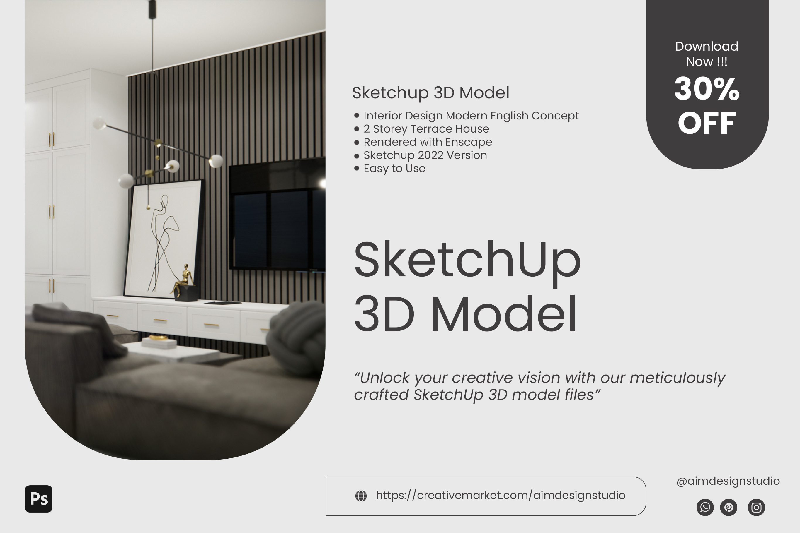 Sketchup 3D Model - Residential, a 3D by AIM DESIGN STUDIO
