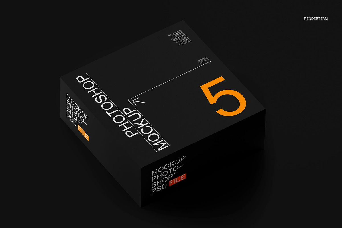 Paper Box Mockup Set (4 PSD)