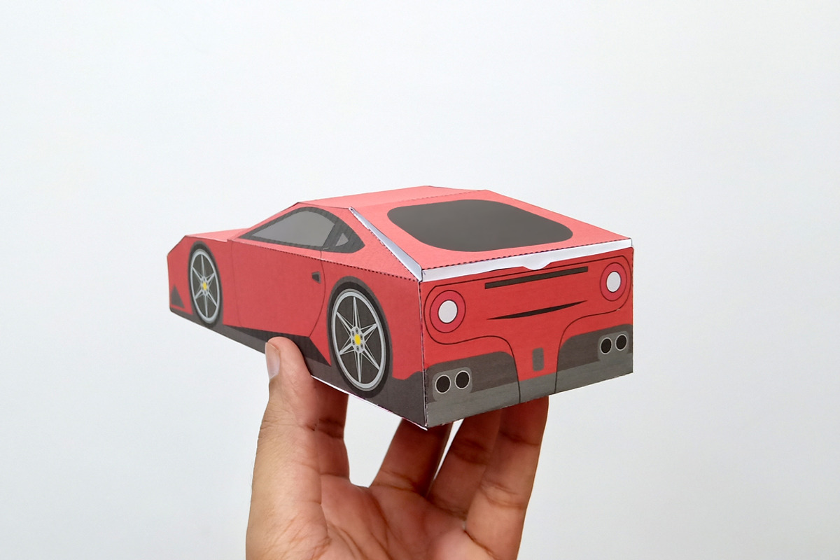 DIY Ferrari favor - 3d papercraft, a Templates & Theme by PAPER amaze