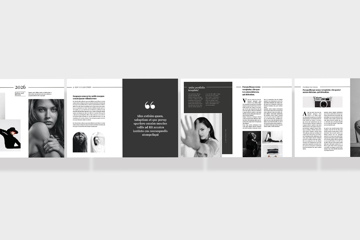 Minimal Black Portfolio Template, a Templates & Theme by evgenystudio