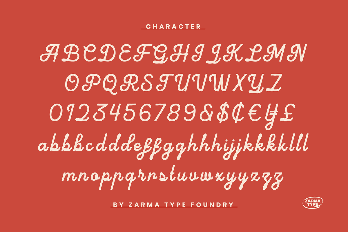 Rough script font Laqula