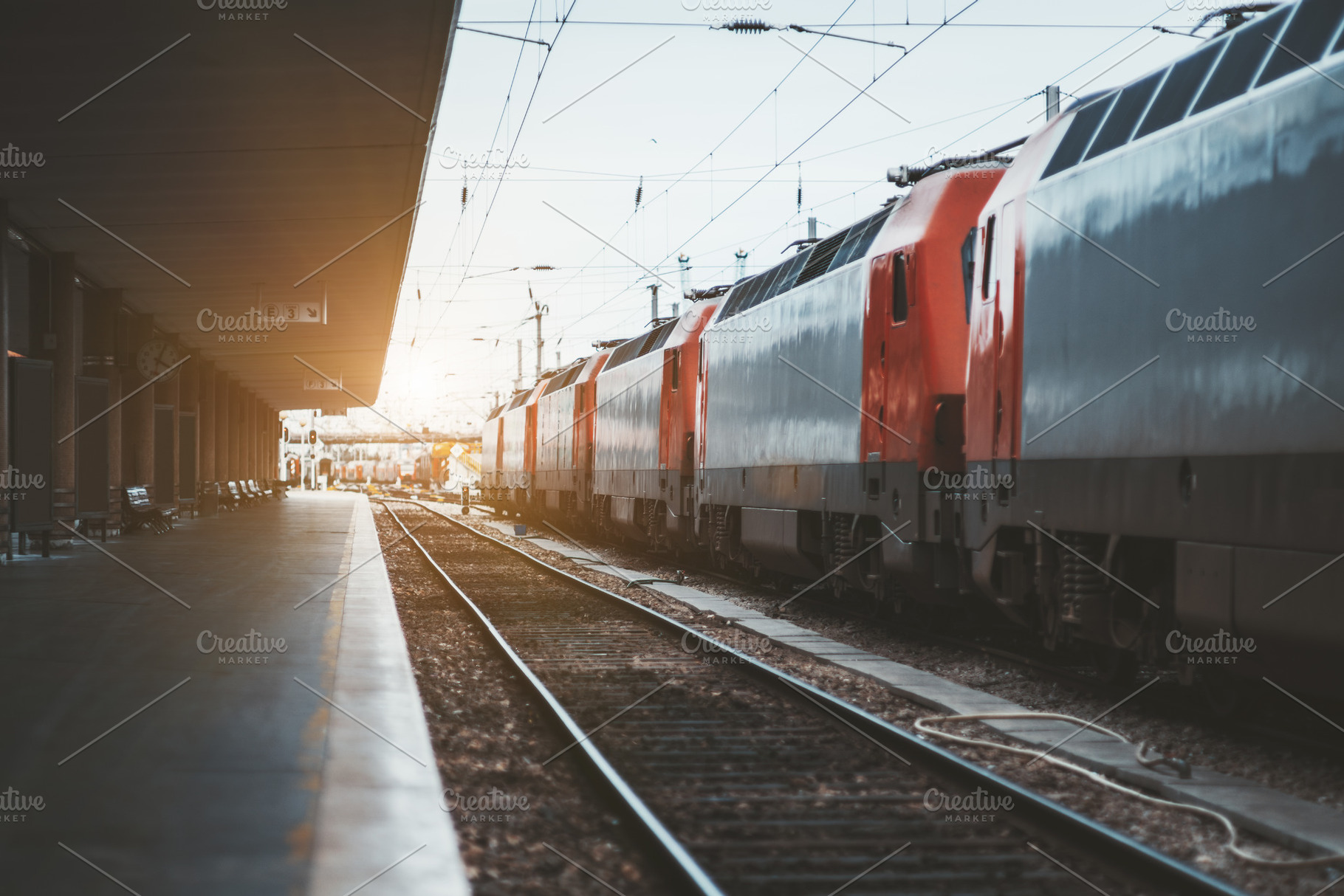 Multiple locomotives, railway depot, a Transportation Photo by SkyNext ...