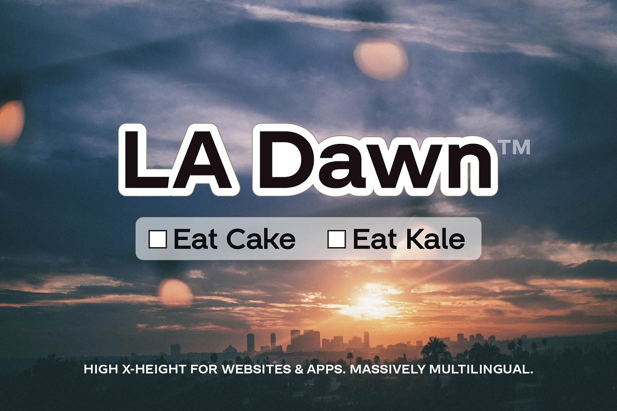 LA Dawn Designer Font