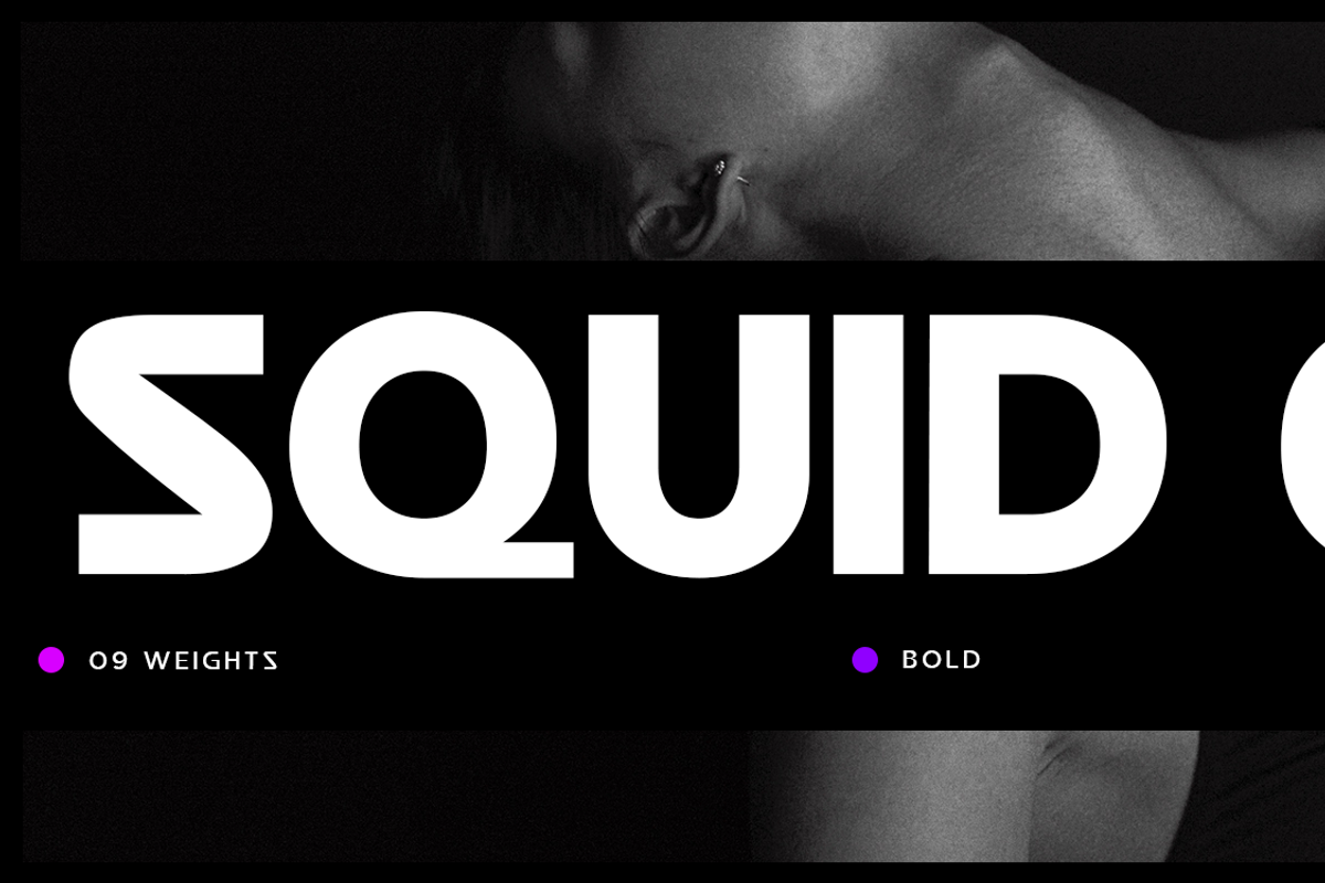 Squid GT Display, a Font by Foxtype