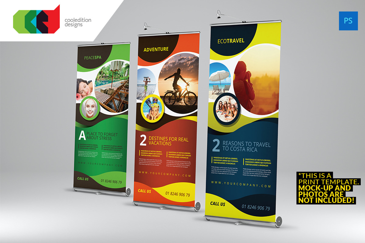 Multipurpose Roll-Up Banner 3, a Flyer Template by Cooledition