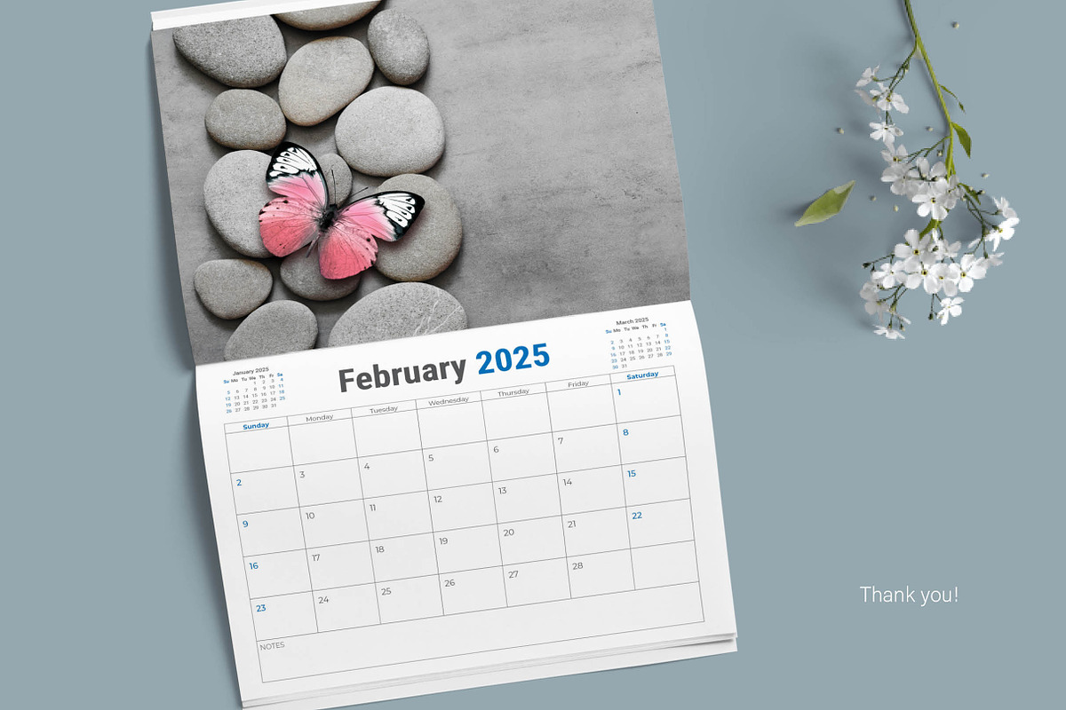 2025 Calendar InDesign Templates, a Brochure Template by R-studio