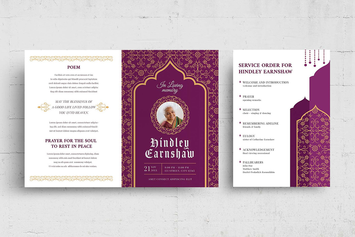 Hindu Funeral Template, a Flyer Template by BrandPacks