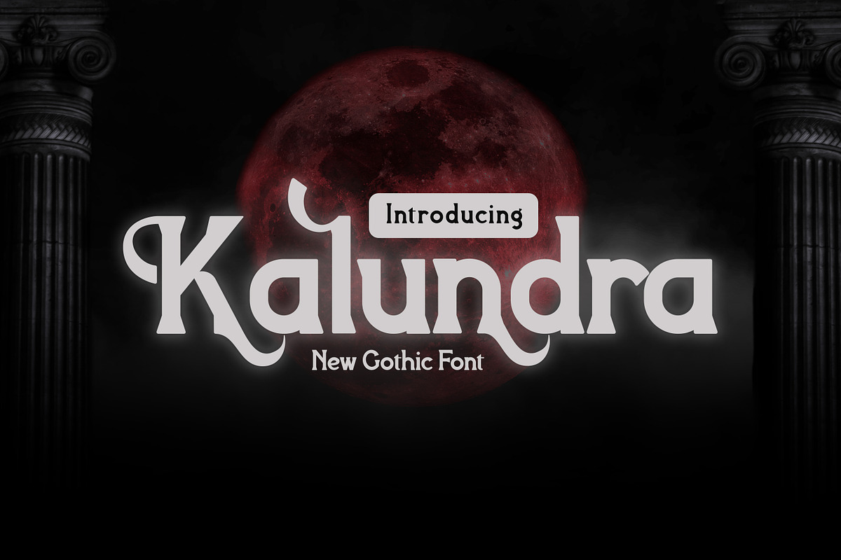 Kalundra, a Serif Font by Rishsketch | Creative Market