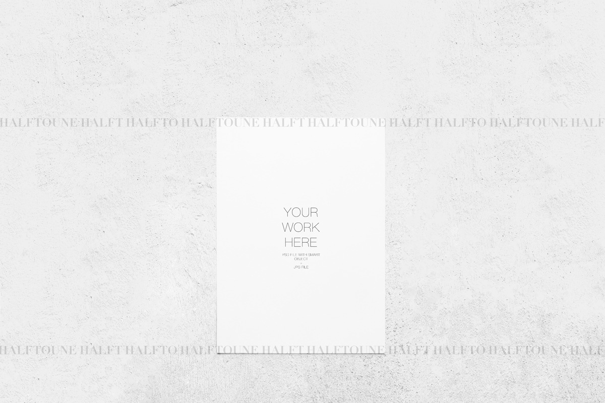 Card Mockup 5x7 Stone Background, a Background Graphic by HALFTOUNE
