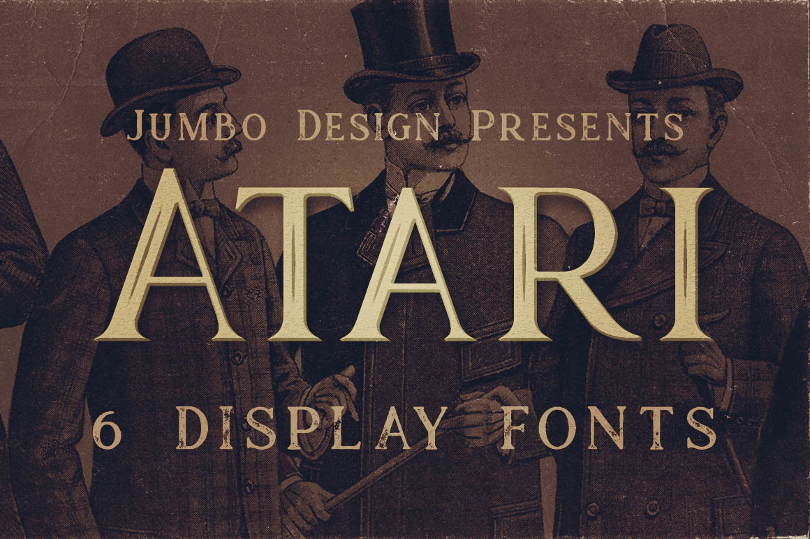 Atari - Vintage Style Font, a Serif Font by JumboDesign