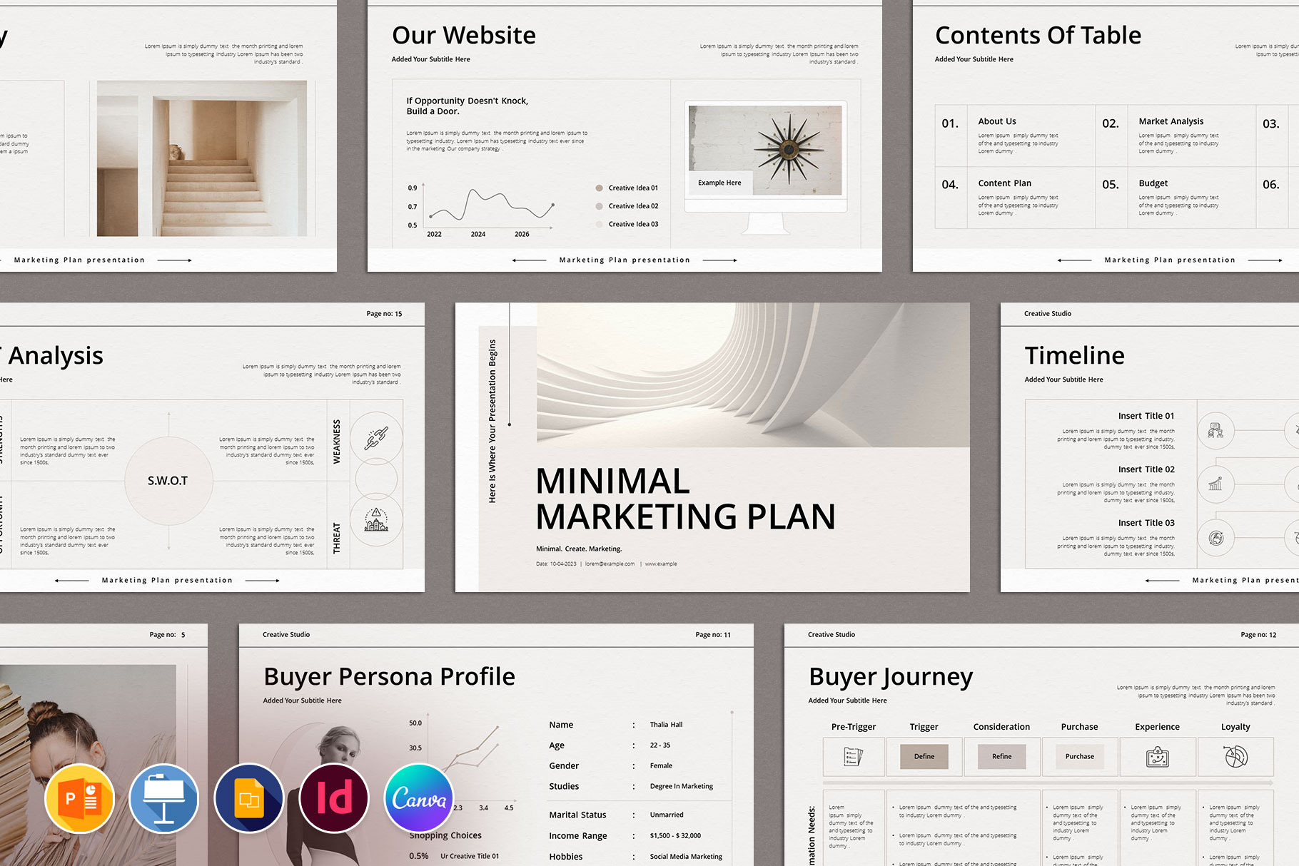 Marketing Plan Presentation Template, a Presentation Template by ...