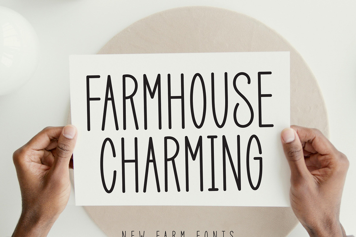 Farmhouse Charming, a Handwritten Font by MaxArt Foundry
