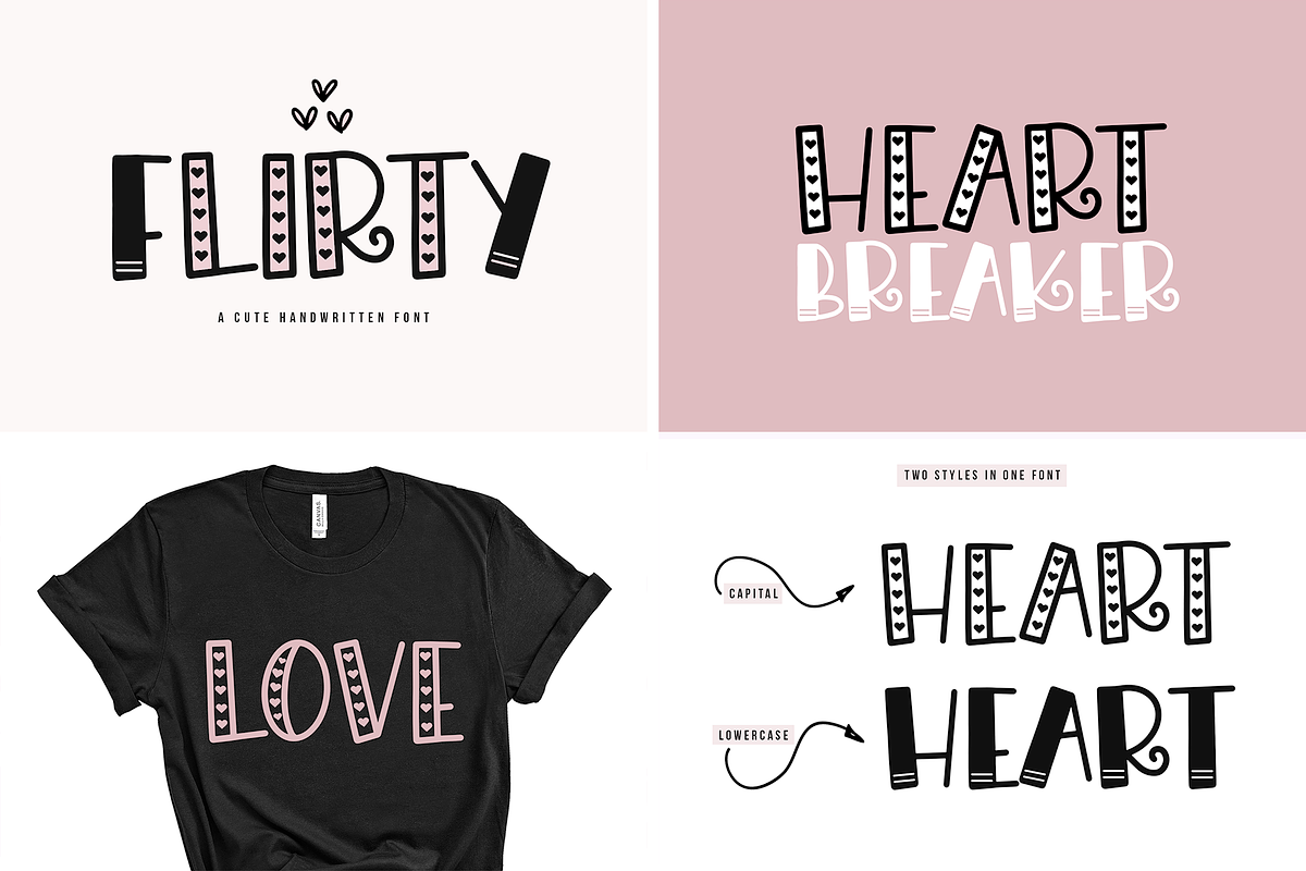 Font Bundle | Valentine's Day Fonts, a Script Font by KA Designs