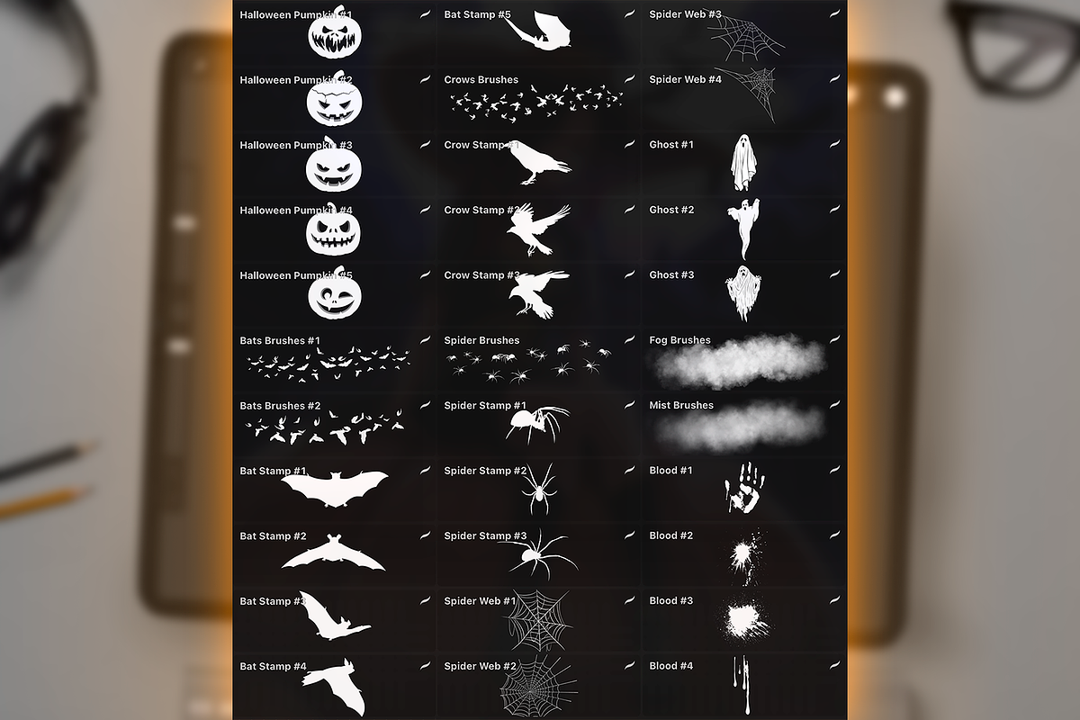 Halloween Brushes for Procreate