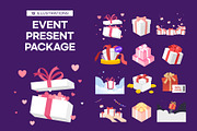 Event Present Package Bundle Vector, a Decorative Illustration by ...