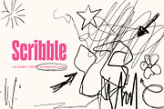 Scribble +250 lines, shapes + more | Textures ~ Creative Market