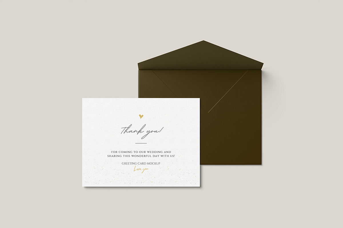 High Quality Greeting Card Mockup, an Advertising Mockup by swsi-studio