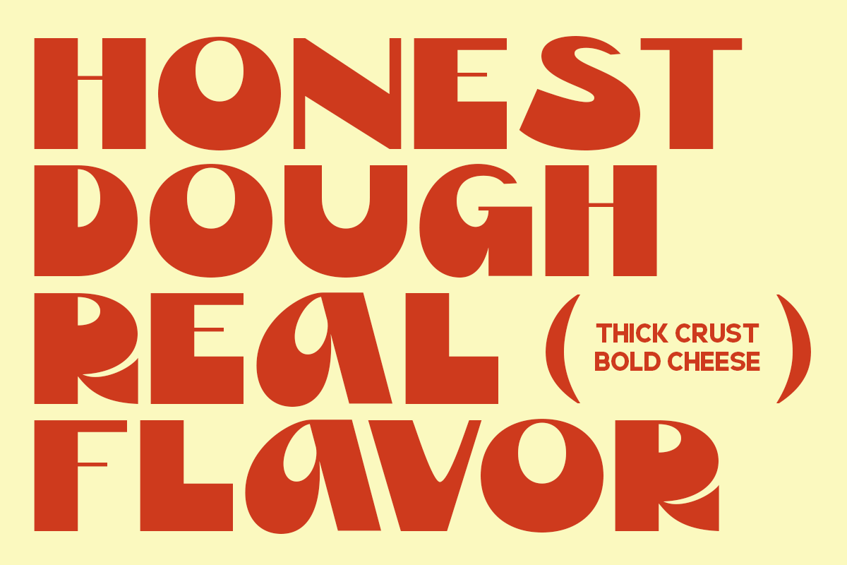 Bold Rounded for Pizza — Slito Font, a Font by roomspace creative lab