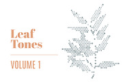 Leaf Tones Vol. 1 | Halftone Leaves, a Pattern Graphic by ...