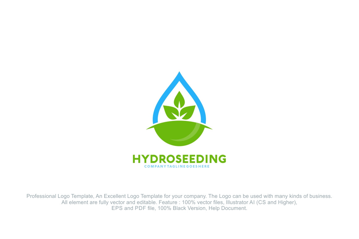 Hydroseeding - Water Seed, a Branding & Logo Template by PutraCetol Studio