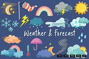 18 Forecast & Weather Hand Drawn, an Object Graphic by vintagio